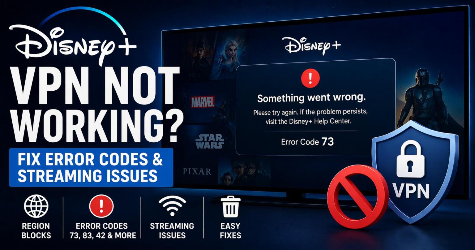 Disney Plus VPN Not Working in 2026? Fix Error Codes
