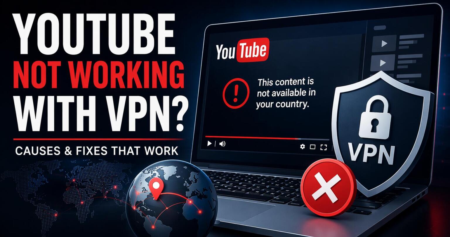 YouTube Not Working With VPN 2026? Fixes That Actually Work