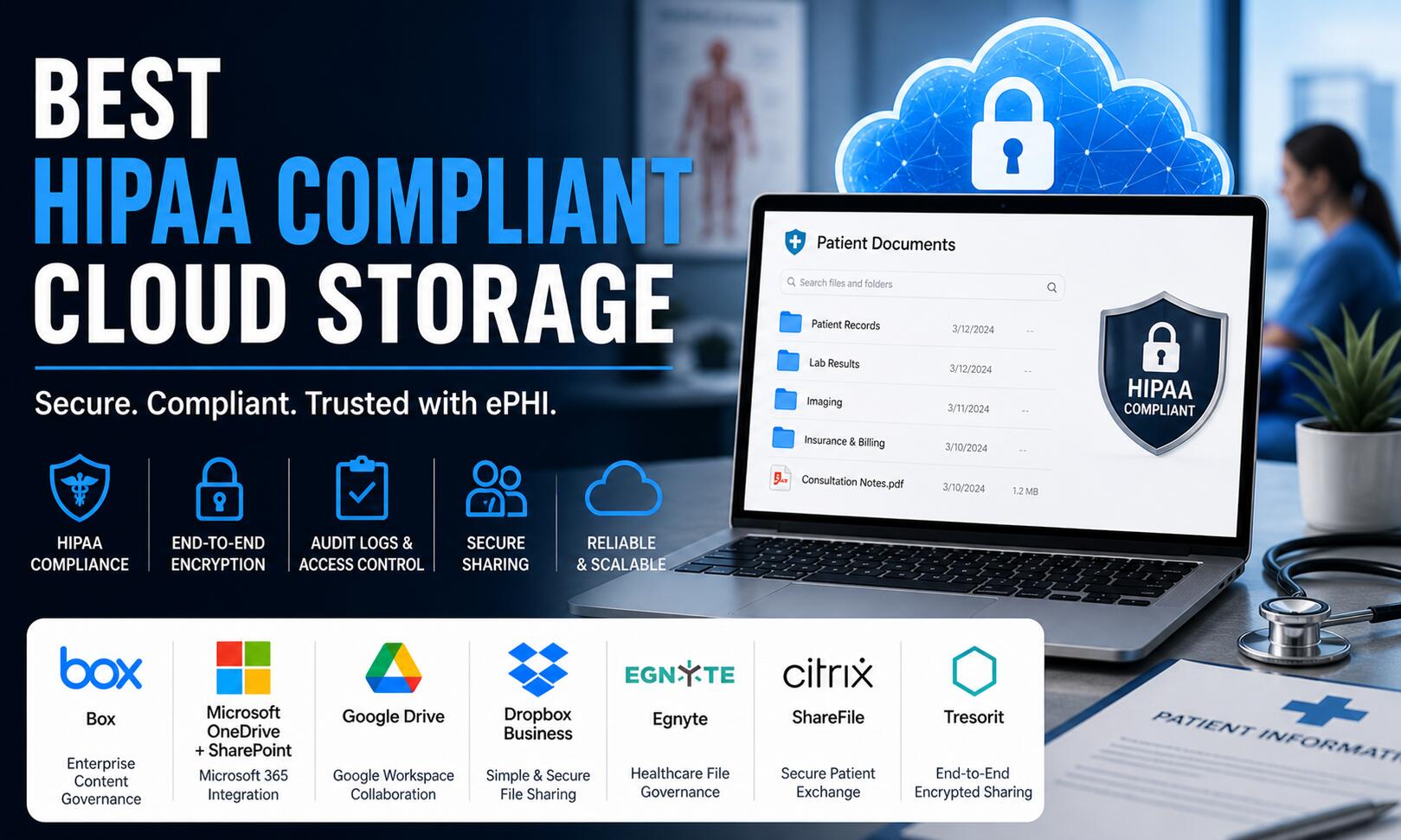 Best HIPAA Cloud Storage 2026: 7 Tested Picks